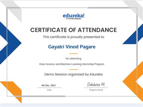 Ai Machinelearning Edureka Internship Innovation Continuouslearning Gayatri Pagare