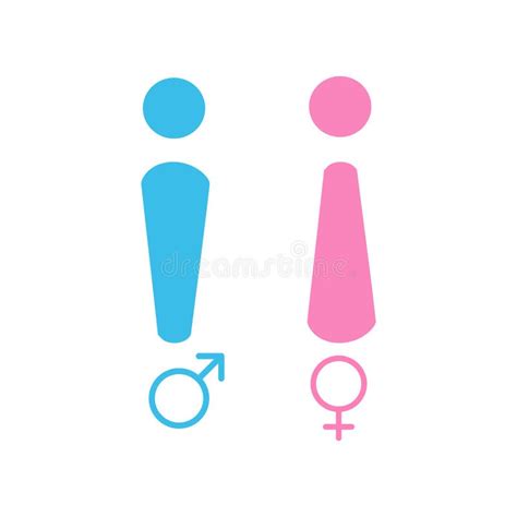 Vector Male And Female Icon Set Gentleman And Lady Toilet Sign Man
