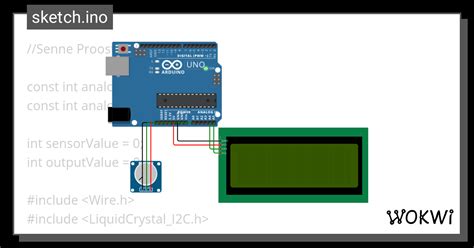 12 Waarde Potmeter Op Lcd Wokwi Esp32 Stm32 Arduino Simulator