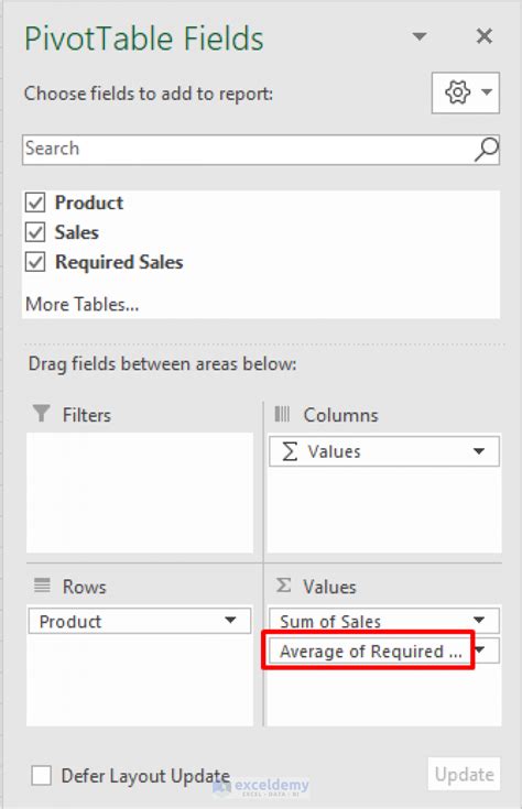 How To Add Target Line To Pivot Chart In Excel 2 Effective Methods