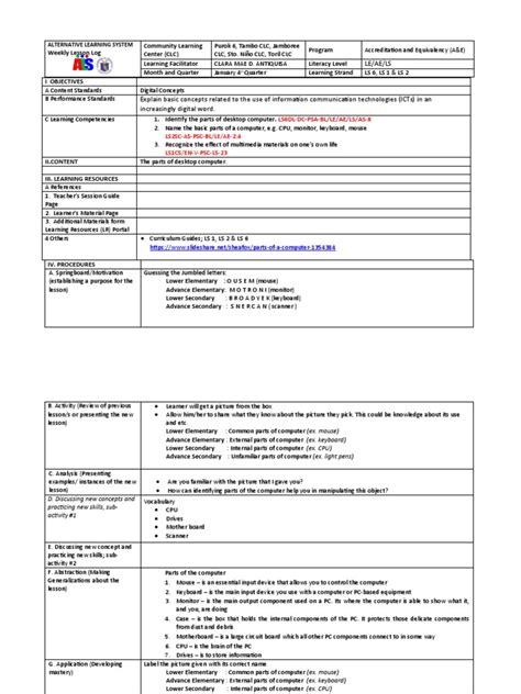 Exploring The Basic Parts And Functions Of Desktop Computers An
