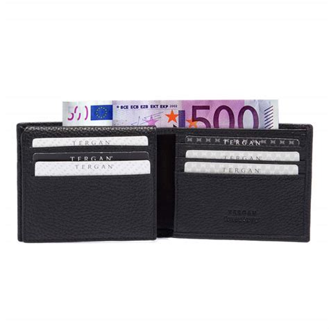 Черен мъжки кожен портфейл Онлайн магазин Tergan Bg Портфейли чанти и колани от естествена кожа