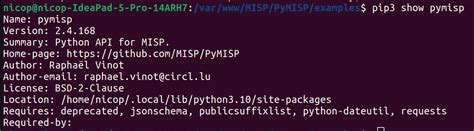 Modulenotfounderror No Module Named Pymisp · Issue 929 · Misp