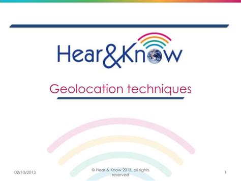 Geolocation Techniques Pdf