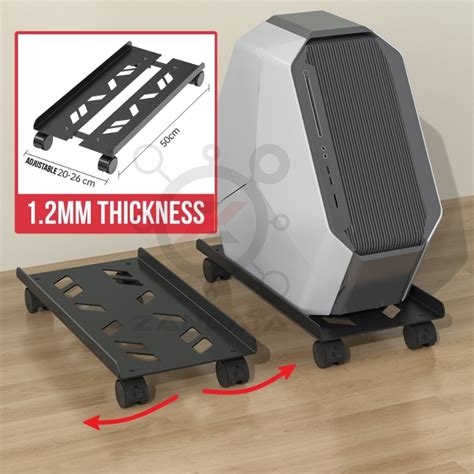 Heavy Duty Premium PC Tower Stand Holder Full Metal Heavy Duty CPU Holder Computer Tower Stand