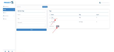 How To View Edit Delete Existing Tags Project Zealous