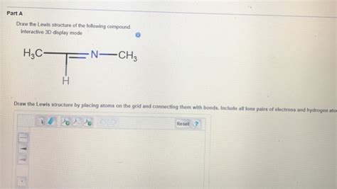 Solved Draw The Lewis Structure Of The Following Compound Chegg