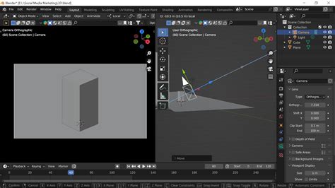 Camera View Not Adjusting As Camera Moves Along Its Local Axis Blender Stack Exchange