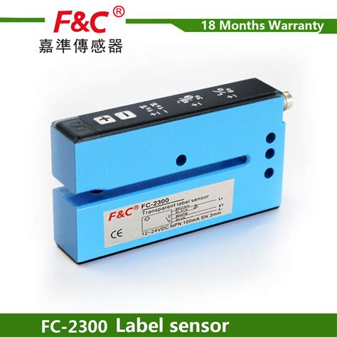 Ultrasonic Label Sensor Metallic Label Detecion Sensor Fc 2300 Npn Pnp