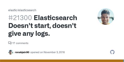Elasticsearch Doesn T Start Doesn T Give Any Logs Issue 21300 Elastic Elasticsearch GitHub