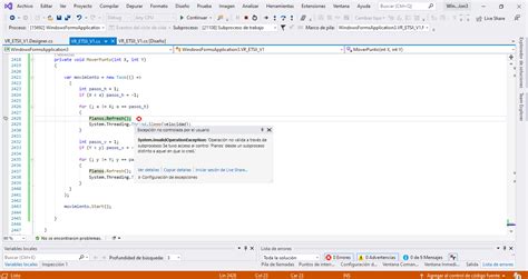 Devolver El Control Al Programa Cada Ciclo De Un For O Foreach C Windows Forms Visual