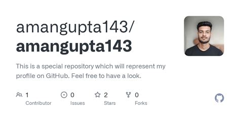 GitHub Amangupta143 Amangupta143 This Is A Special Repository Which