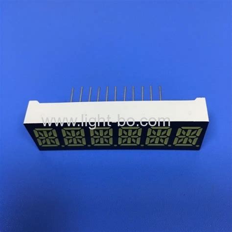 Ultra White 10mm Six Digit 14 Segment Led Display Common Anode For