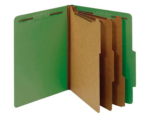 Pendaflex Classification Folders Standard 3 Dividers Embedded Fasteners 2 5 Cut Tab Dark