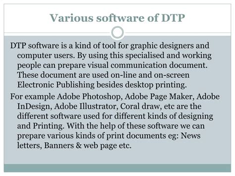 Desktop Publishing Dtp Pptx