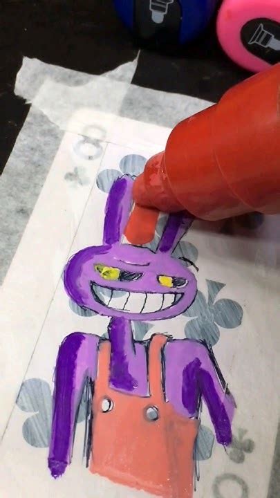 Drawing Jax From Tadc But On A Card With Posca Markers Shorts Art Drawing Youtube