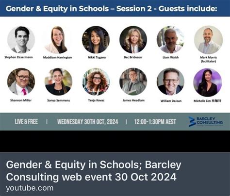 Schools Education Equity Equality Gender Genderequity Mark Morris