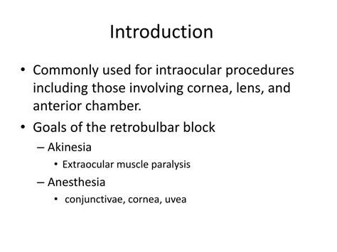 Ppt Retrobulbar Block Powerpoint Presentation Free Download Id2243163 Ppt Retrobulbar Block Powerpoint Presentation Free Download Id2243163