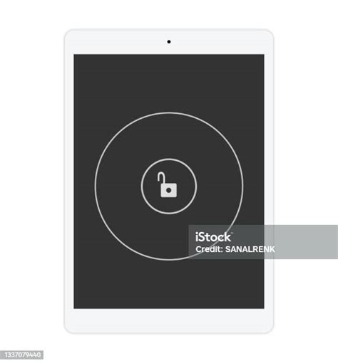 디지털 태블릿잠금 해제 벡터 스톡 일러스트의 잠금 해제 감시에 대한 스톡 벡터 아트 및 기타 이미지 감시 거실 경호 Istock