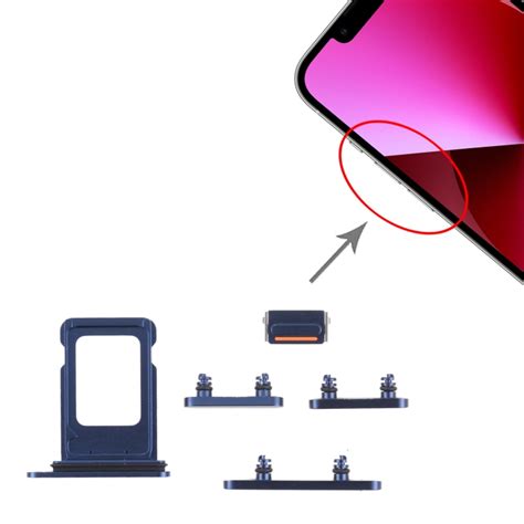 iphone 13 sim card holder dual side buttons blue