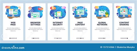 Mobile App Onboarding Screens Computer Technologies Internet Security