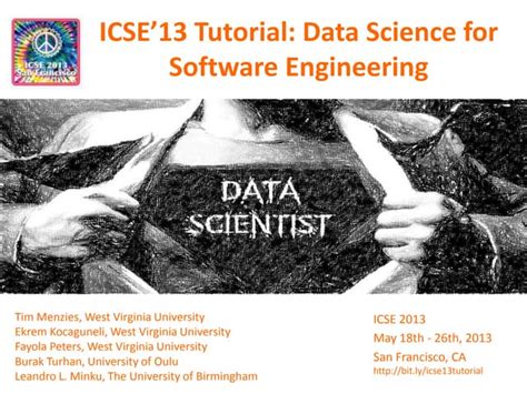 Icse 2013 Tutorial Data Science For Software Engineering Pptx Databases Computer Software