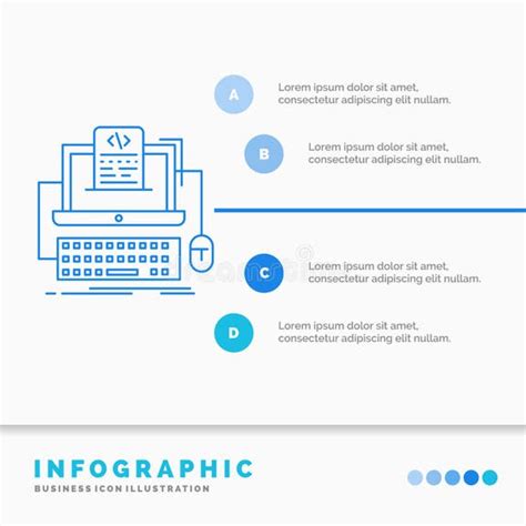 Code Coding Computer Monoblock Screen Infographics Template For