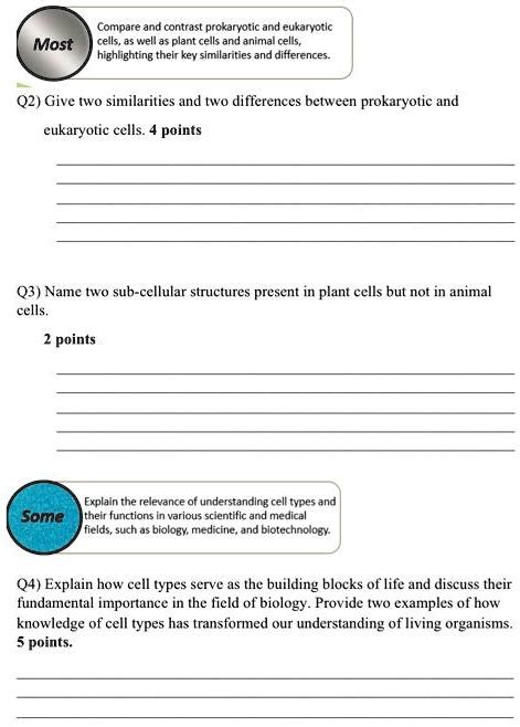 Most Compare And Contrast Prokaryotic And Eukaryotic Cells As Well As