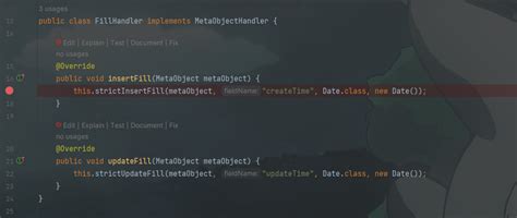 【亲测有效】mybatisplus中metaobjecthandler自动填充字段失效metaobjecthandler不生效 Csdn博客