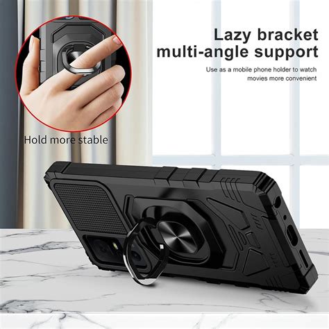 For Tcl 40 Xl 40 T Phone Case Armor Ring Magnetic Support Stand
