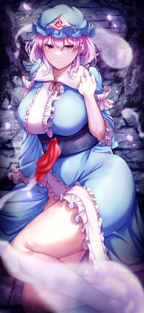 Saigyouji Yuyuko Touhou Drawn By Mirufui Danbooru
