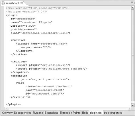 Creating An Eclipse Plugin