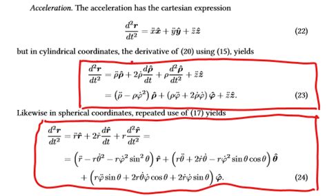 Solved 9 Verify 23 And 24 For The Acceleration In