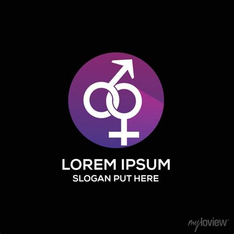 Infinity Sex Symbolapps Logo Design Template Vector Posters For The