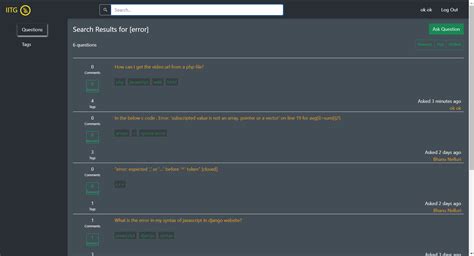 GitHub Bhargav1603 Stack OverFlow Clone