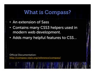 Sass And Compass Getting Started PPT