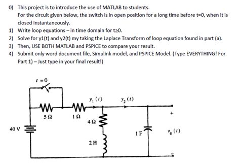 Solved This Project Is To Introduce The Use Of MATLAB To Chegg Com