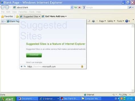 internet explorer 8 ie8 suggested sites photos step by step guide to ie 8