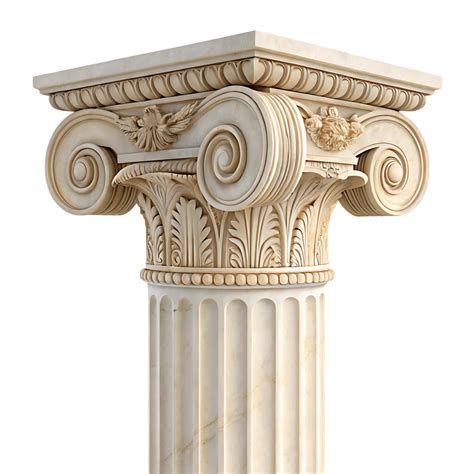 Ionic Column Capital Detail Classic Architecture Element 60119792 Png