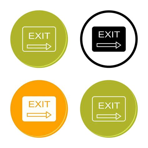 Unique Exit Vector Icon 34106257 Vector Art At Vecteezy