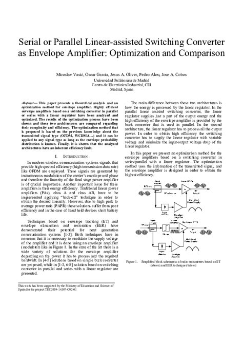Pdf Serial Or Parallel Linear Assisted Switching Converter As