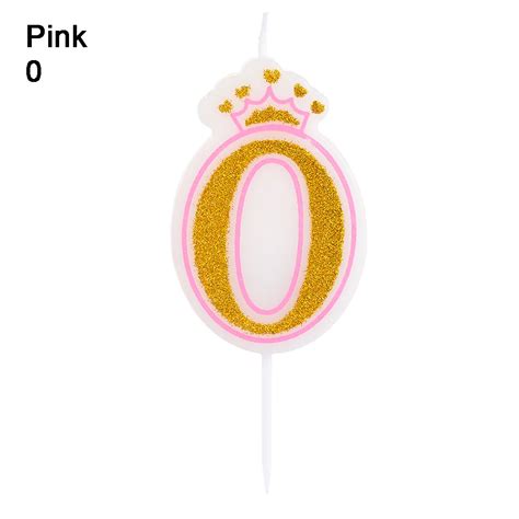 1 шт блестящая золотая Розовая синяя свеча для детей 1 2 3 4 5 6 7 8 9 0 Коронная