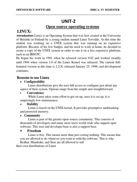 an overview of the linux operating system exploring its history components properties
