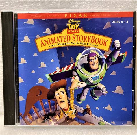 Vintage Disney Toy Story Animated Storybook Video Game Cd Rom Win Mac