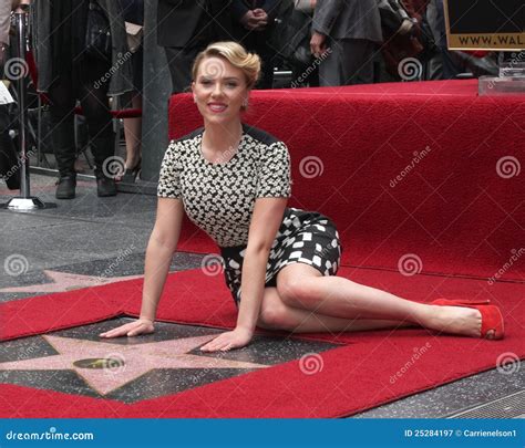 Scarlett Johansson At The Scarlett Johansson Star Walk Of Fame Ceremony