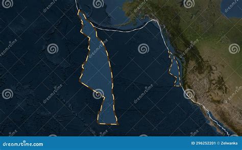 Juan De Fuca Plate Extracted Fahey Satellite Stock Illustration Illustration Of Geophysics
