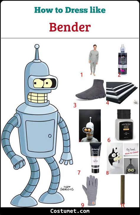 Bender Futurama Costume For Halloween