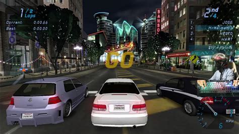 Gameplay Nfs Undergorund Story Game Race 1 Car Honda Civic Youtube