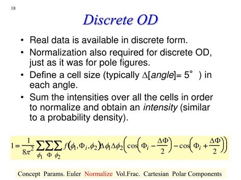 Ppt Orientation Distribution Definition Discrete Forms Examples