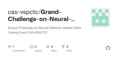 Github Cas Vspctcgrand Challenge On Neural Network Based Video